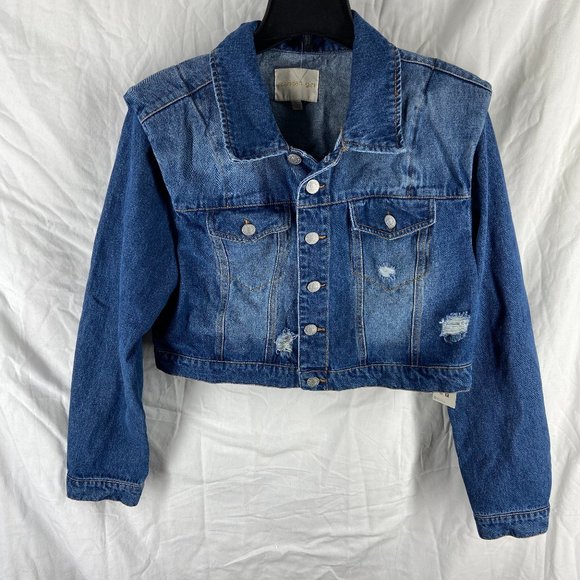 Madden Girl | Jackets & Coats | Madden Girl Womens Distressed Cropped ...